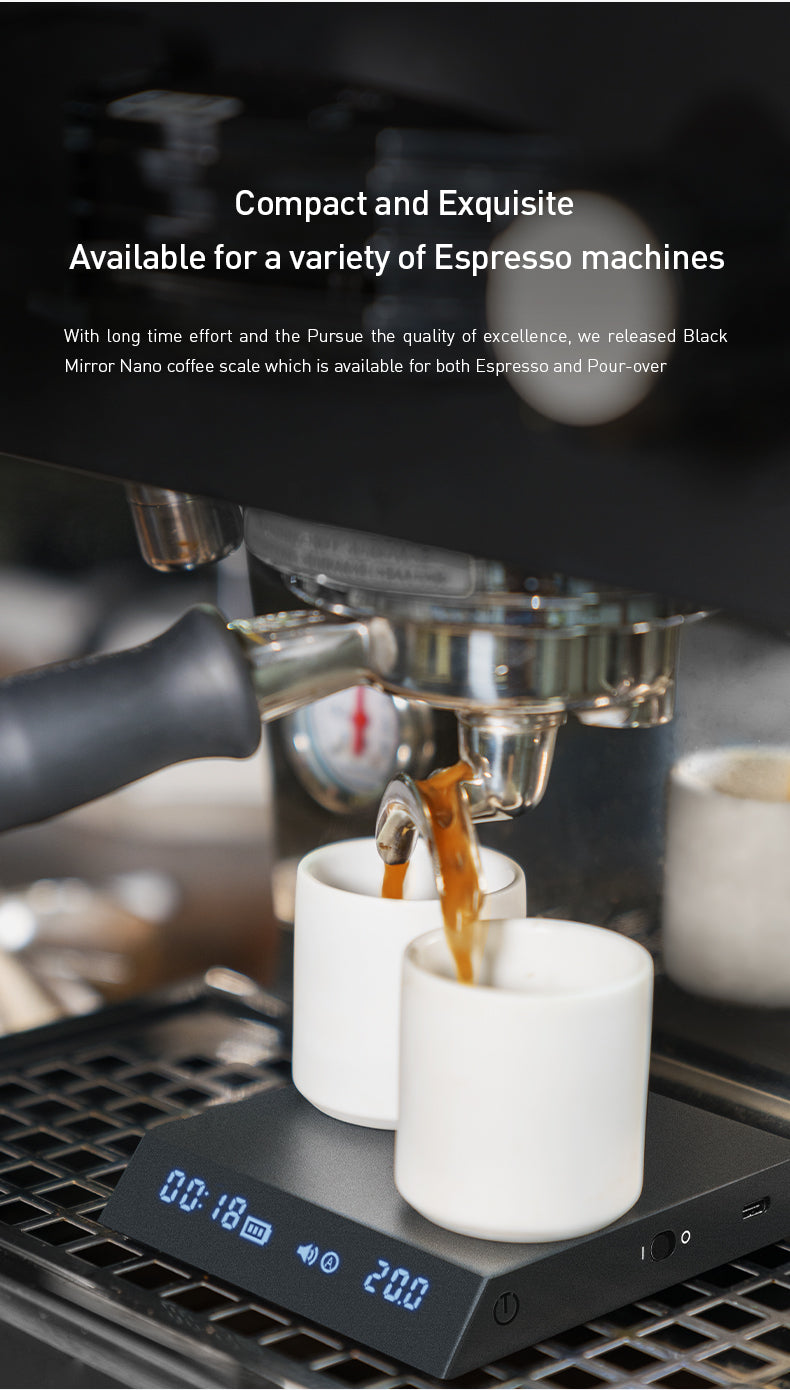 Nano Espresso Scale Black – Bon and Bean Eco-Friendly Coffee Roaster